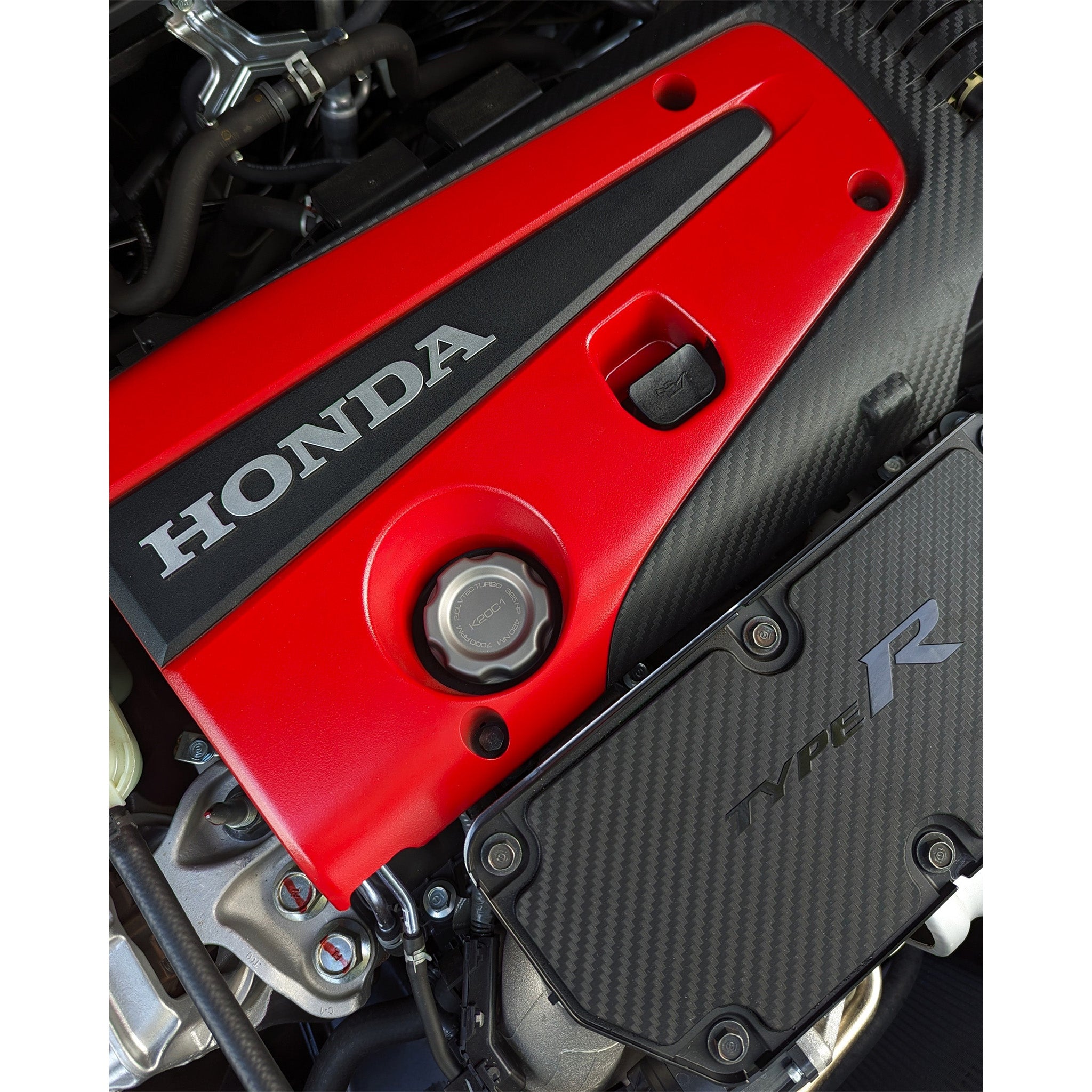 ALPLUS | Titanium Oil Filler Cap | Honda Civic Type R | 2.0T K20C1 ...