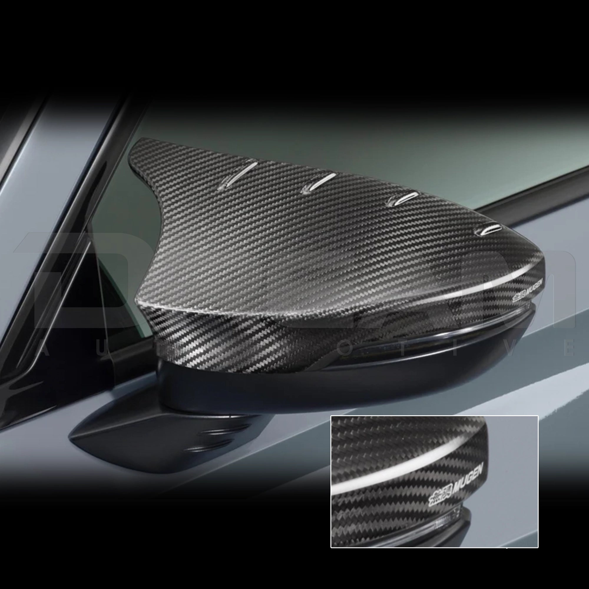Mugen | Carbon Wing Mirror Covers | Honda Civic Type R | FL5 2.0T K20C ...